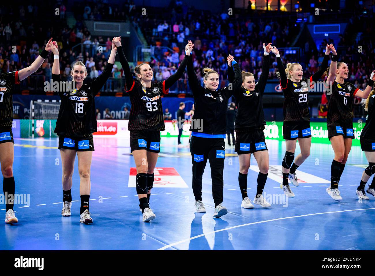 Neu Ulm, Deutschland. April 2024. Handball, Frauen, Olympische ...
