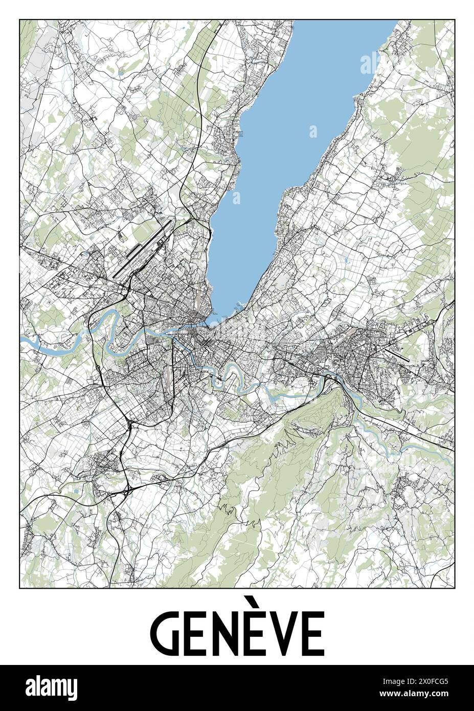 Genfer gebiet karte -Fotos und -Bildmaterial in hoher Auflösung – Alamy