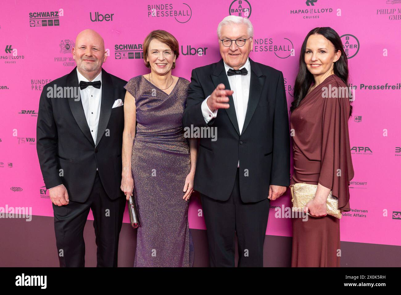 Berlin Bundespresseball 2024, Berlin, 12.04.2024 Mathis Feldhoff, Elke ...