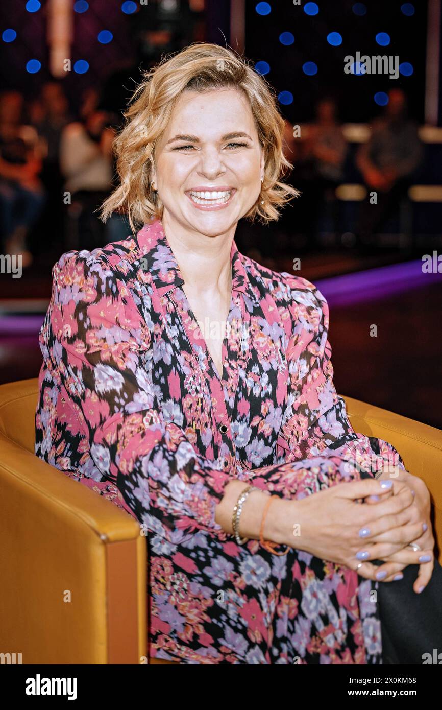 MDR - Flussboot. Moderatorin Julia Menger anläßlich der Aufzeichnung ...