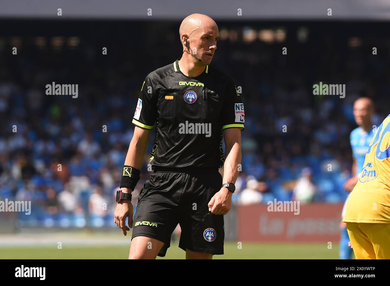Neapel, Italien. April 2024. Schiedsrichter Michael Fabbri beim Spiel ...
