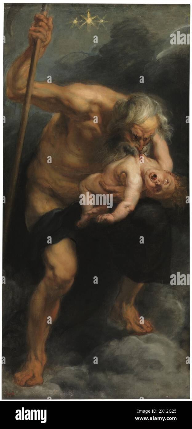 Saturn oder Saturn fressen seinen Sohn ist ein Gemälde des flämischen ...