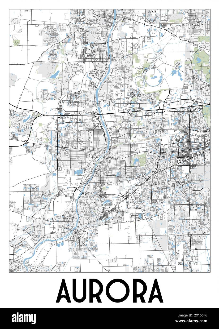 Mapa de la aurora Stock-Vektorgrafiken kaufen - Alamy