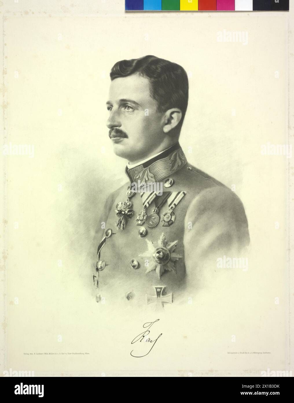 Karl I., Kaiser von Österreich, Heliographie des kaiserlichen ...