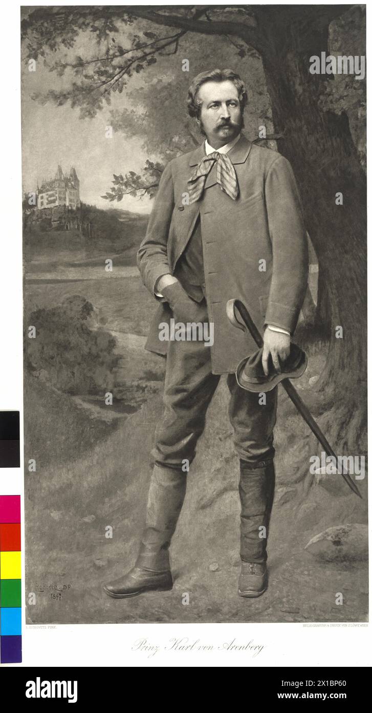 Arenberg, Karl Prinz und Herzog, Bild (ganze Figur, stehend, en face ...