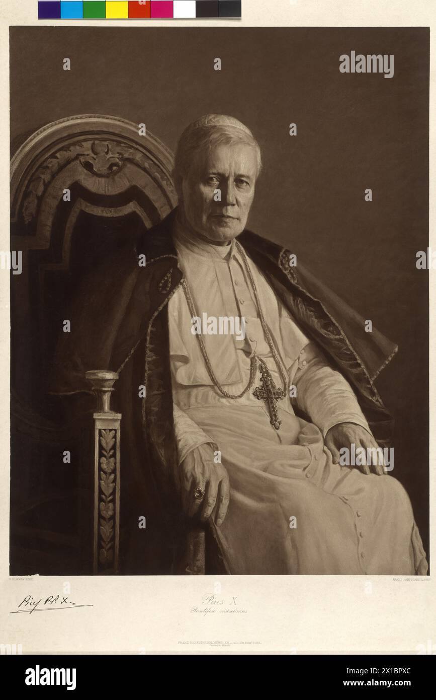 Pius Pius, Papst, Bild (halb lang, sitzend, halb rechts, Cassock, Mantel cape), Detail aus einem ...