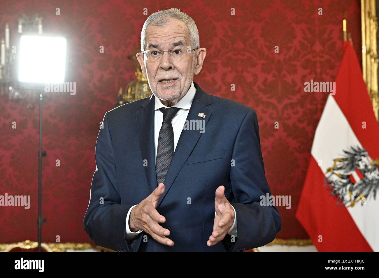 Der österreichische Präsident Alexander Van der Bellen im Interview mit ...