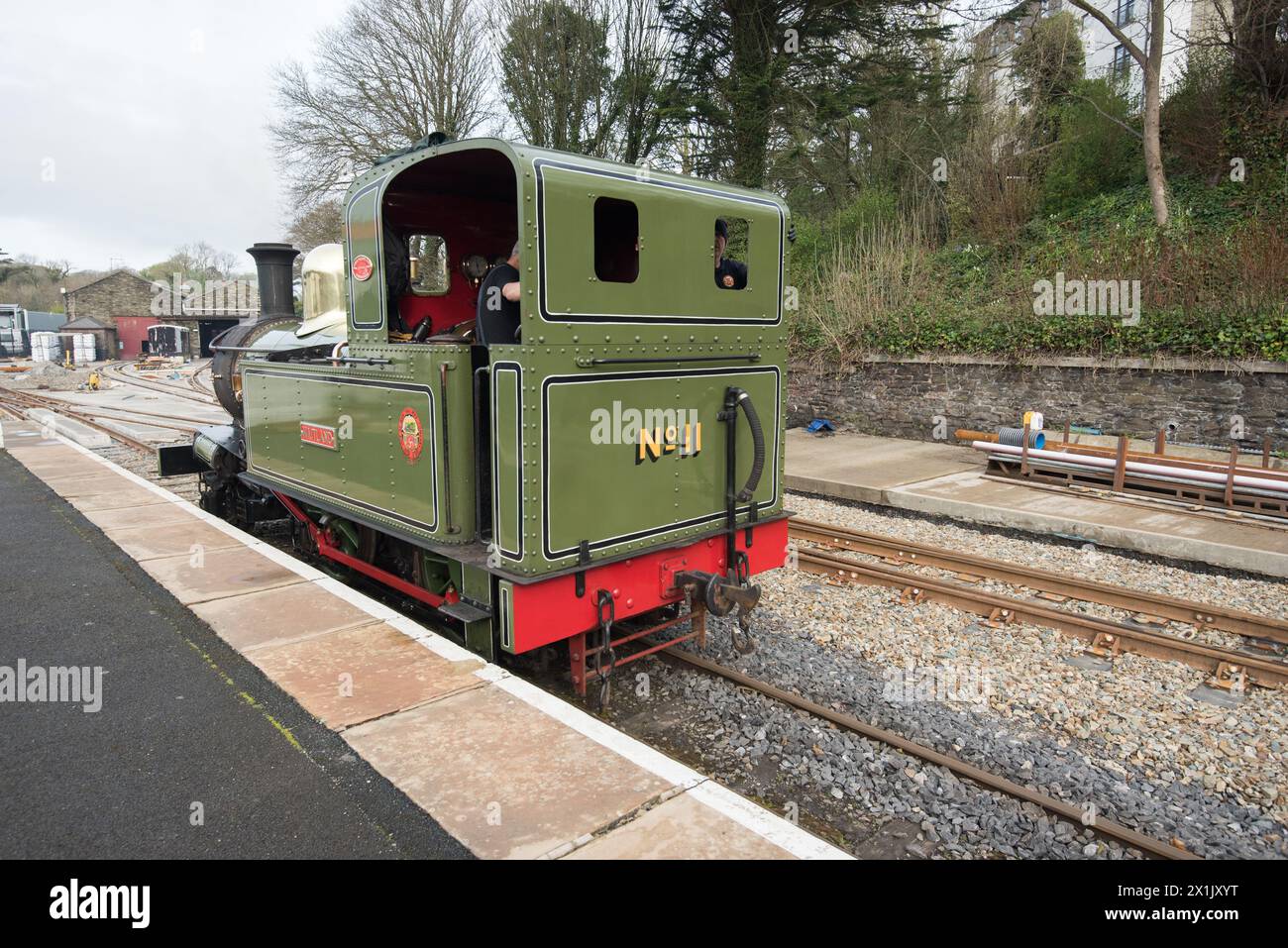 Die Isle of man Steam Railway, Manx Raad Yiarn Vannin, eine ...