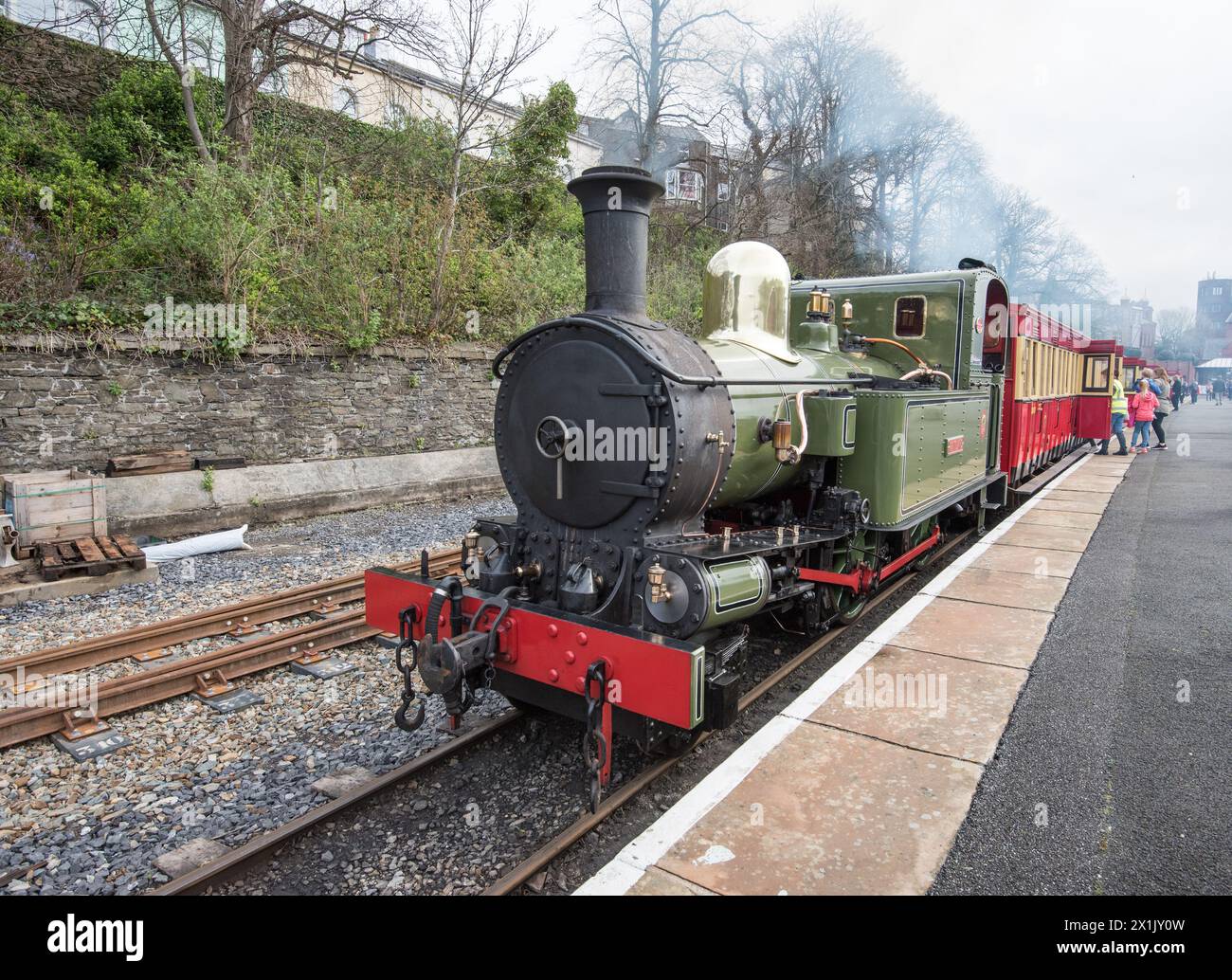 Die Isle of man Steam Railway, Manx Raad Yiarn Vannin, eine ...