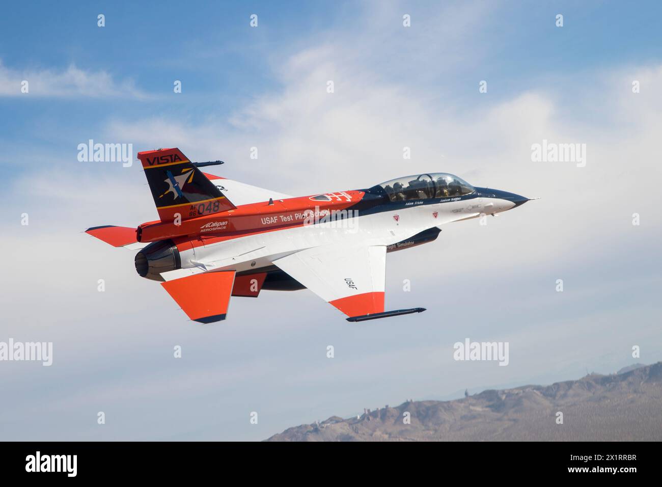 Roger Tanner und Bill Gray fliegen das in-Flight Simulator Test ...