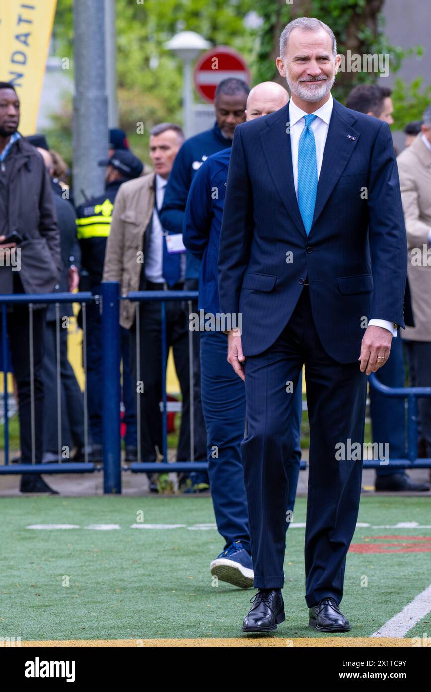 Amsterdam, Niederlande, 17-04-2024, König Willem-Alexander und Königin ... Amsterdam, Niederlande, 17-04-2024, König Willem-Alexander und Königin ...