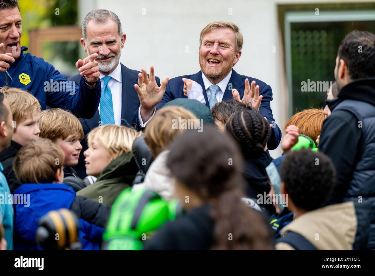 Amsterdam, Niederlande, 17-04-2024, König Willem-Alexander und Königin ... Amsterdam, Niederlande, 17-04-2024, König Willem-Alexander und Königin ...