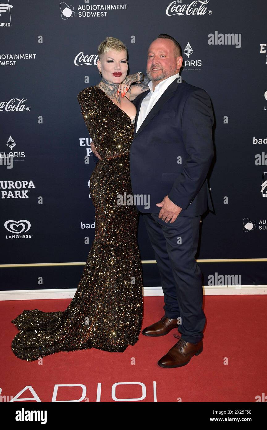 Melanie Müller mit Freund Andreas Kunz bei der Verleihung des 24. Radio ...