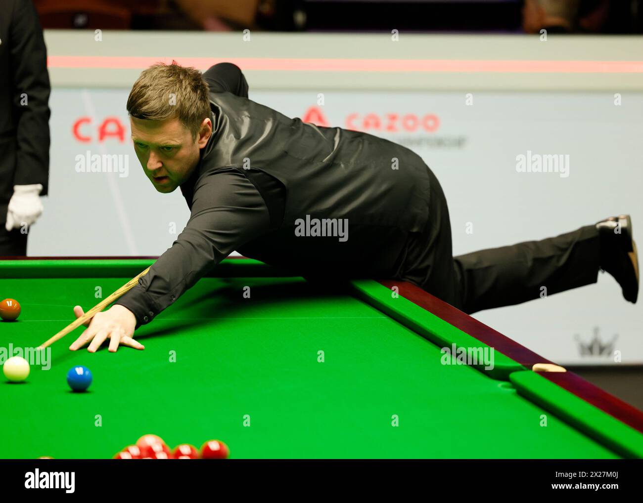 Ricky Walden während seines Spiels gegen Tom Ford (nicht abgebildet) am ...