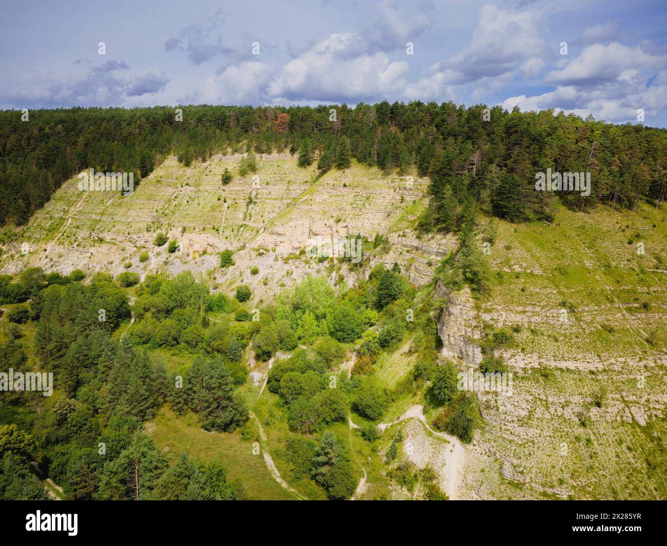 Luftbild Jonastal das Außenlager Ohrdruf wurde im November 1944 ...