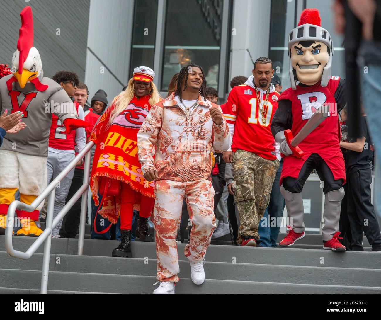 Vineland, Usa. April 2024. Isiah Pacheco, Sieger des Super Bowl der ...