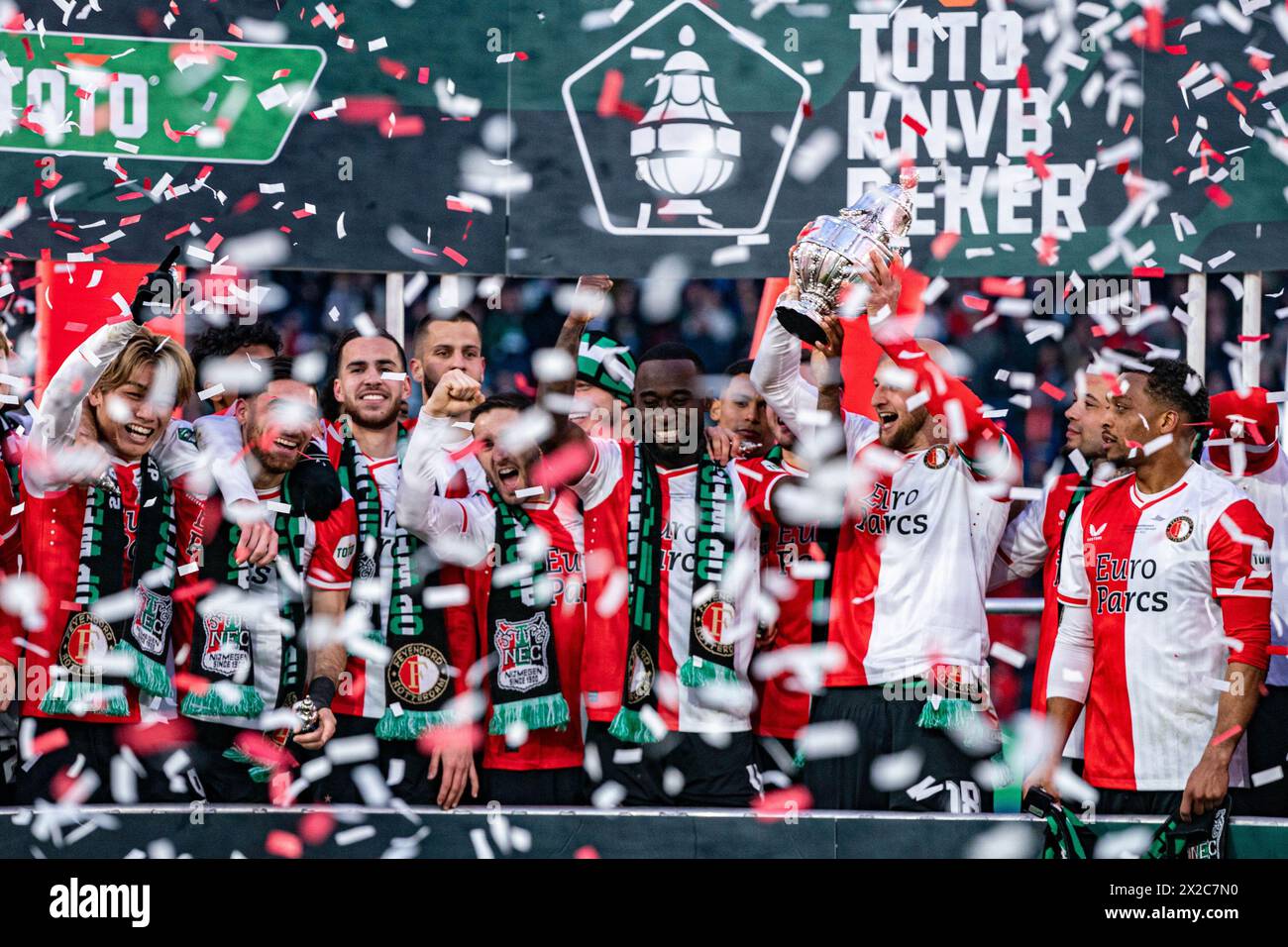 Rotterdam, Niederlande. April 2024. ROTTERDAM, Stadion de Kuip, 21-04 ...