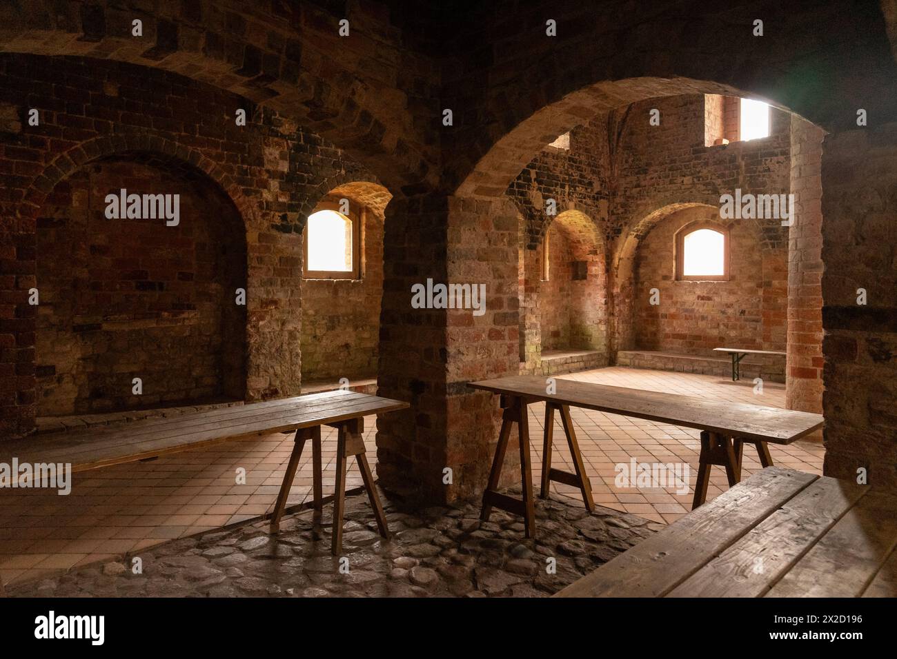 CHORIN, DEUTSCHLAND - 1. APRIL 2024: Ruine der Abtei Chorin. Das ...