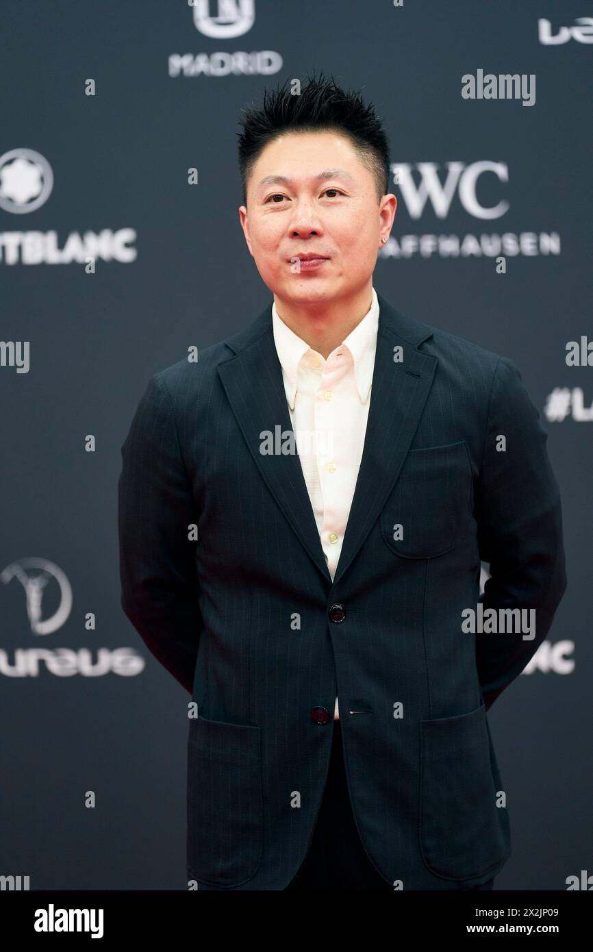 Madrid. Spanien. 20240422 nimmt Xiaopeng Li an den Laureus World Sports Awards Madrid 2024 Teil ...