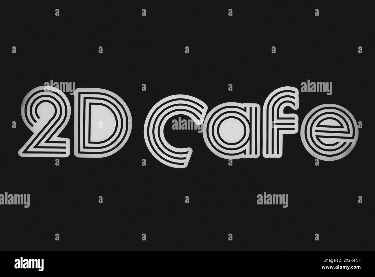 2d cafe Schwarzweiß-Stockfotos und -bilder - Alamy
