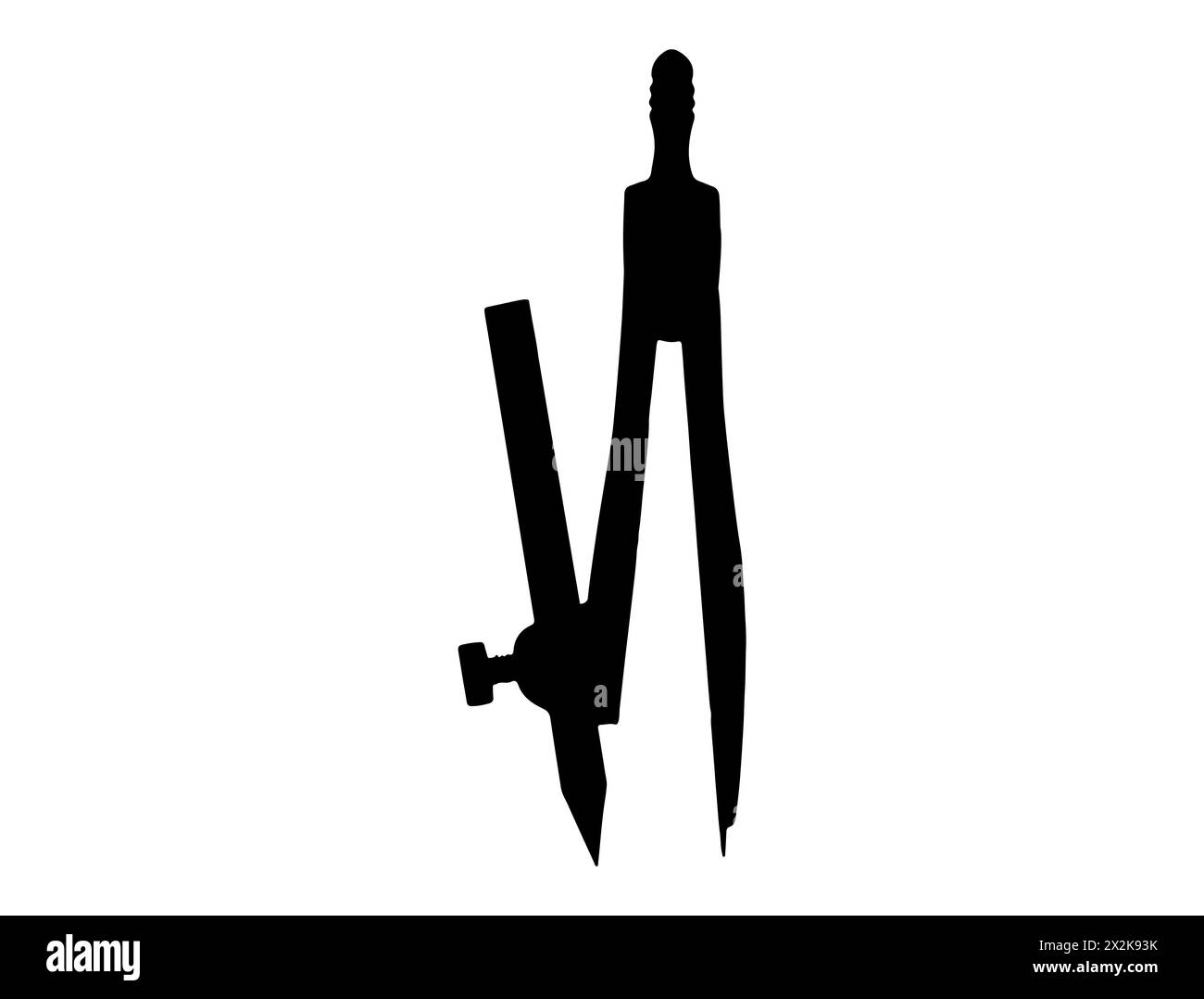 Kompass hier zeichnen Stock-Vektorgrafiken kaufen - Alamy