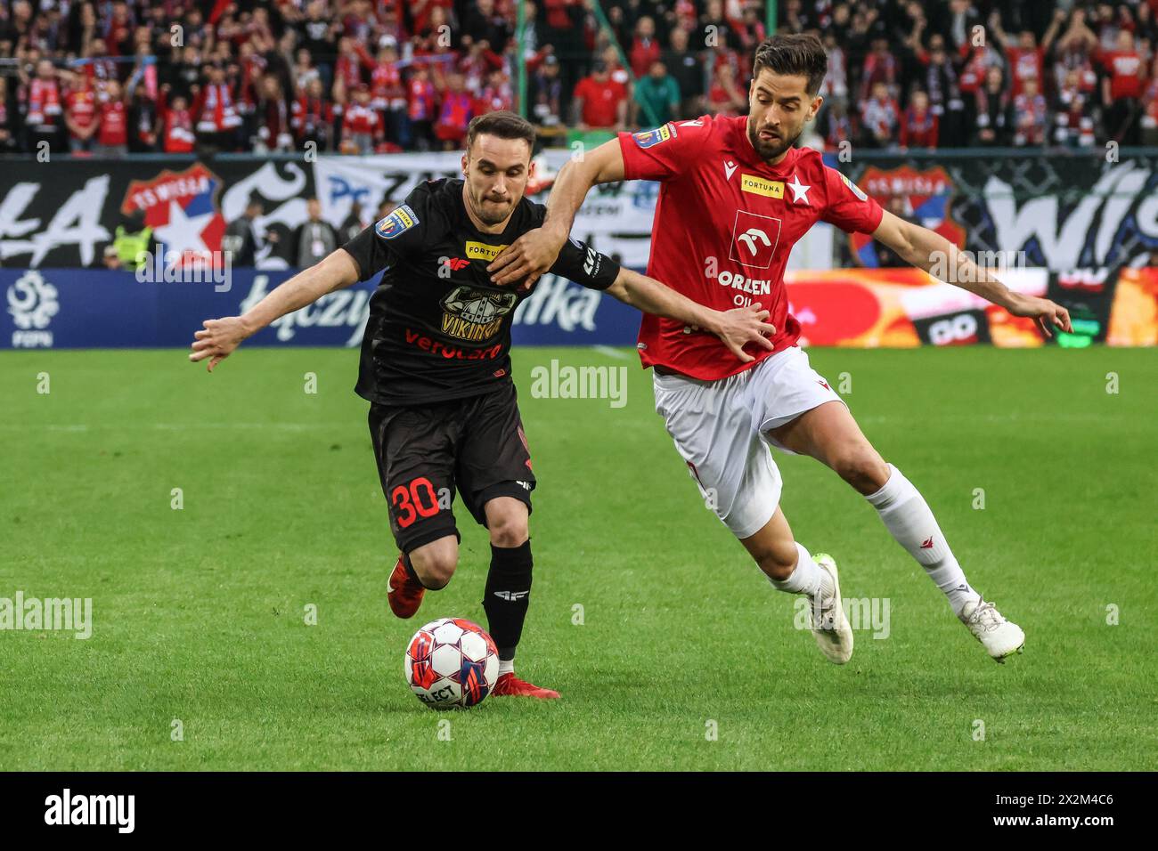 04.03.2024 Krakau, Polen Fußball Fortuna Puchar Polski 23/24 Wisla ...