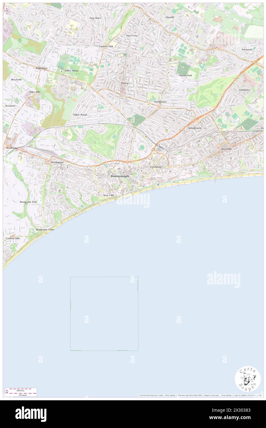Bournemouth England Karte – Map Of Bournemouth Town – IXXLIQ