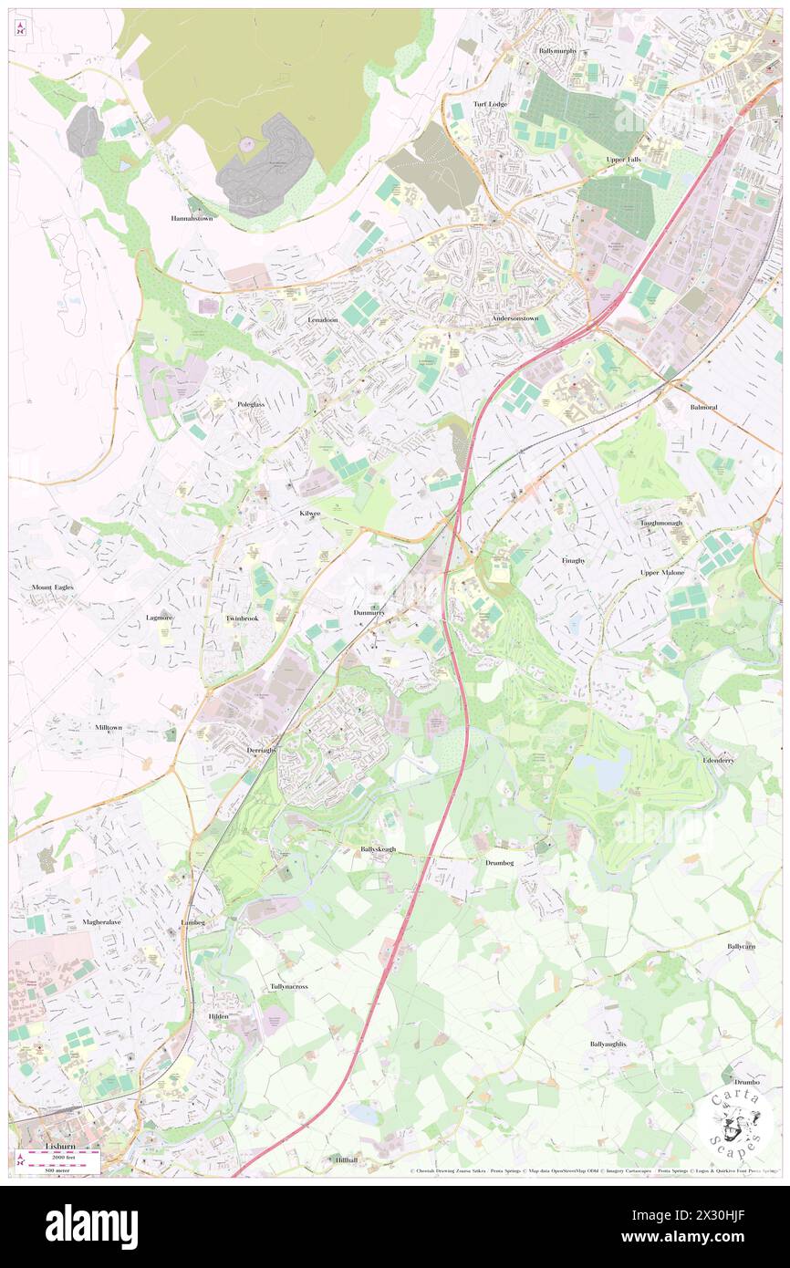 Bahnhof Dunmurry, City of Belfast, GB, Vereinigtes Königreich ...