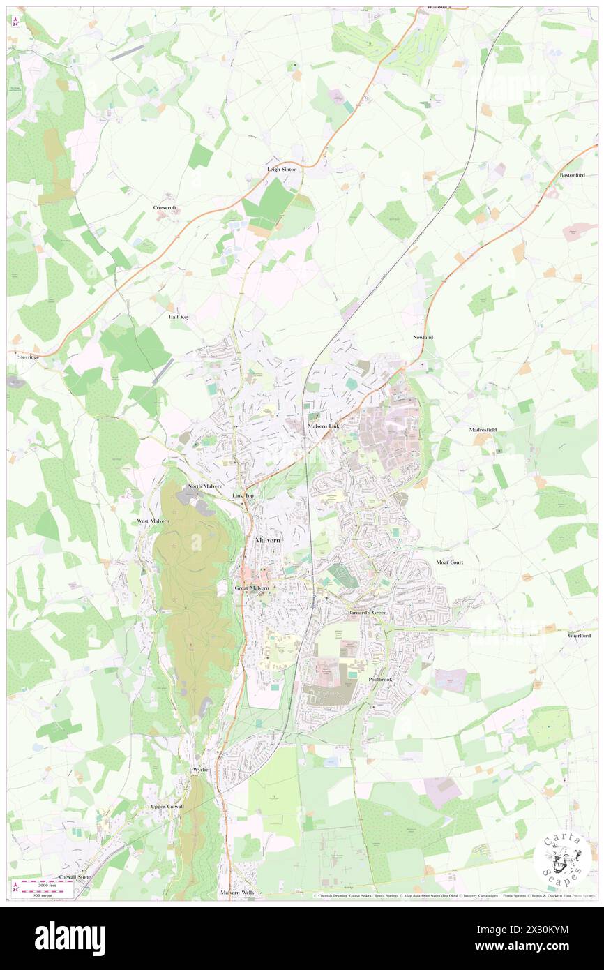 Bahnhof Malvern Link, Worcestershire, GB, Vereinigtes Königreich ...