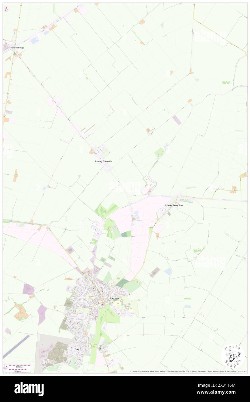 Ramsey, Cambridgeshire, GB, Großbritannien, England, n 52 28' 37''', S ...