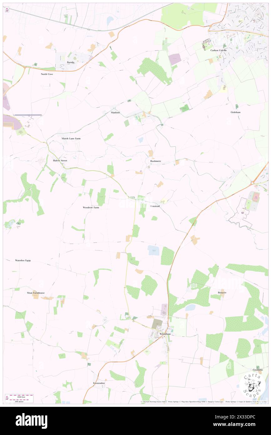 Henstead mit Hulver Street, Suffolk, GB, Vereinigtes Königreich ...