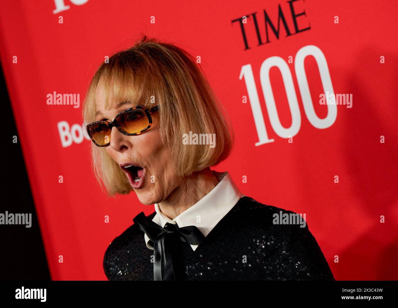 New York, Usa. April 2024. E. Jean Carroll nimmt an der Time 100 Gala ...
