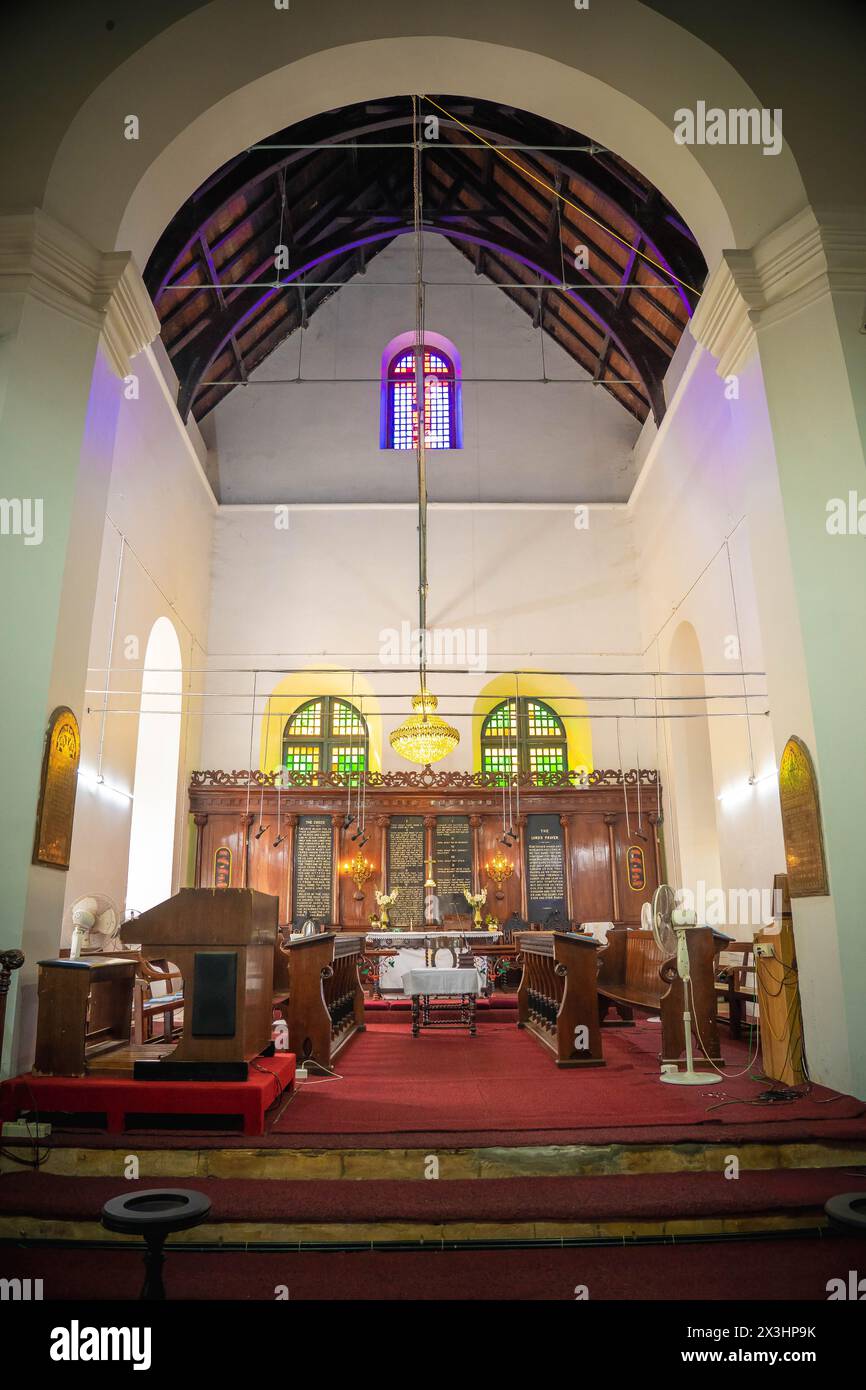 Das Grab von Vasco da gama markiert die fünf Centurien-Kirche in kochi ...