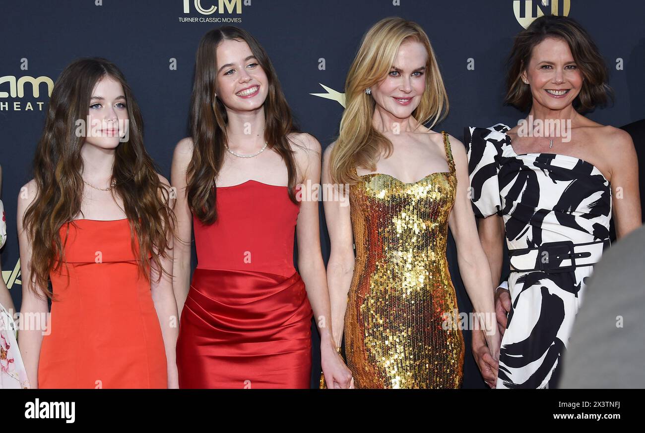Hollywood, USA. April 2024. Nicole Kidman, Nichte Sybella Hawley ...