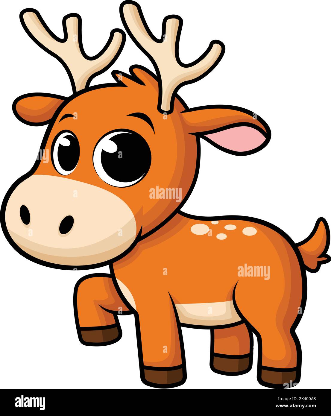 Niedliche cartoon rentier vektor cliparts -Fotos und -Bildmaterial in ...