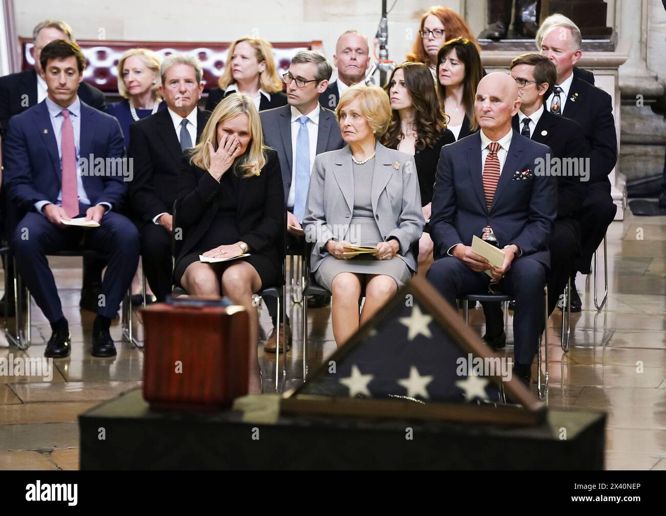 Washington, Usa. April 2024. Die Familienmitglieder Martha Puckett (3-L ...