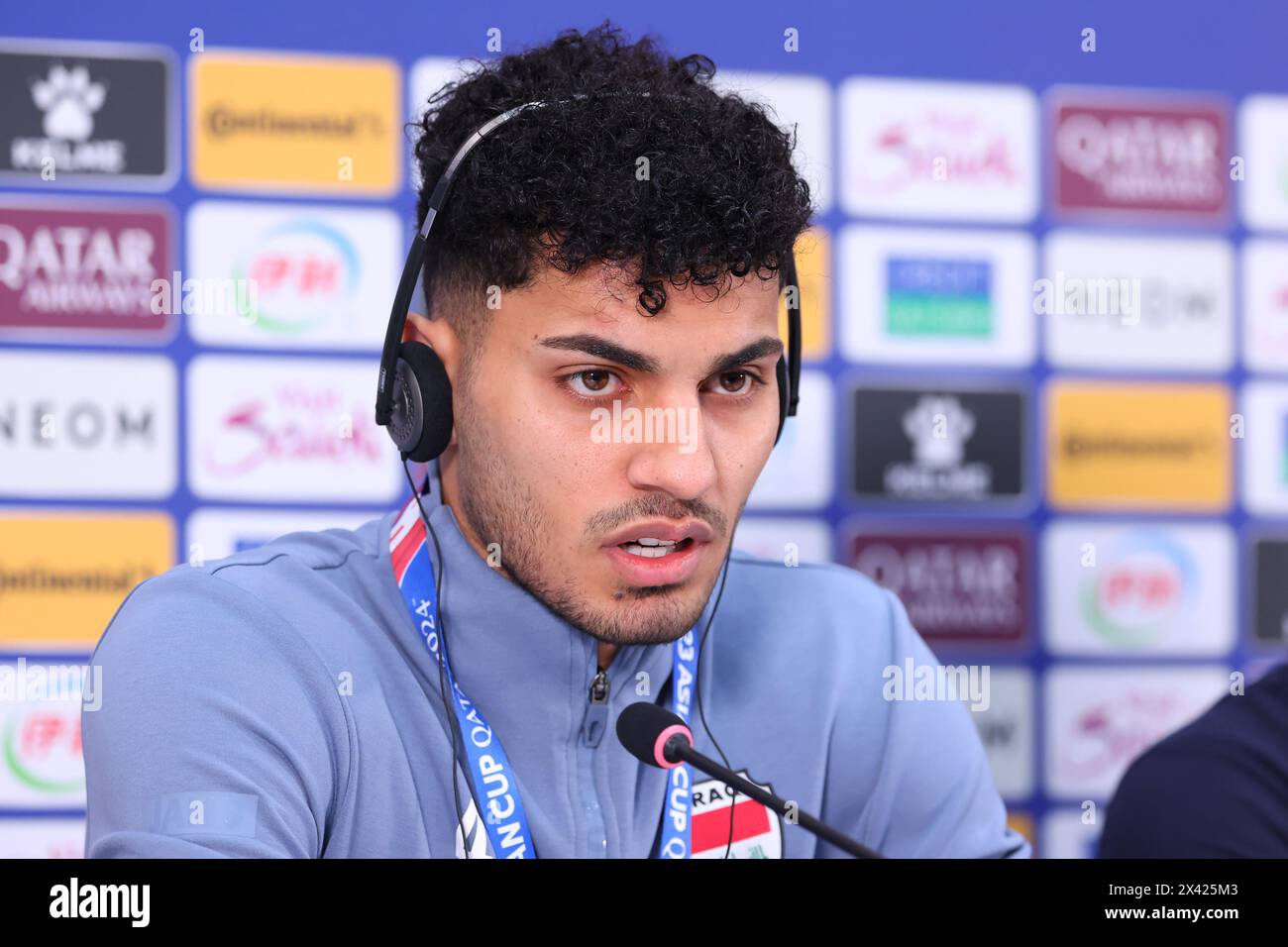 Doha, Katar. April 2024. Zaid Tahseen (IRQ) Fußball/Fußball : AFC U23 ...