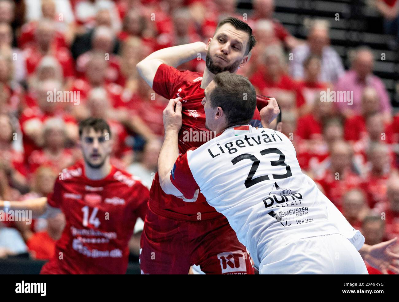 Aalborg, Dänemark. Mai 2024. Aleks Vlah, Aalborg Handball im EHF ...