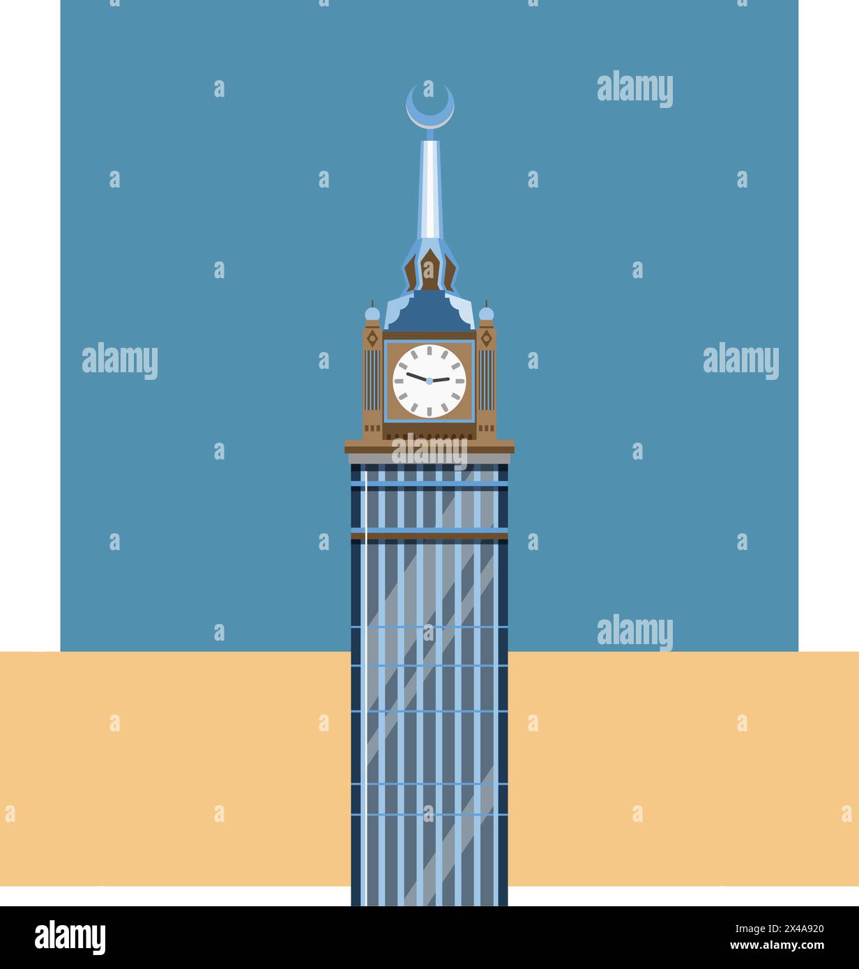 Abraj al bait towers Stock-Vektorgrafiken kaufen - Alamy