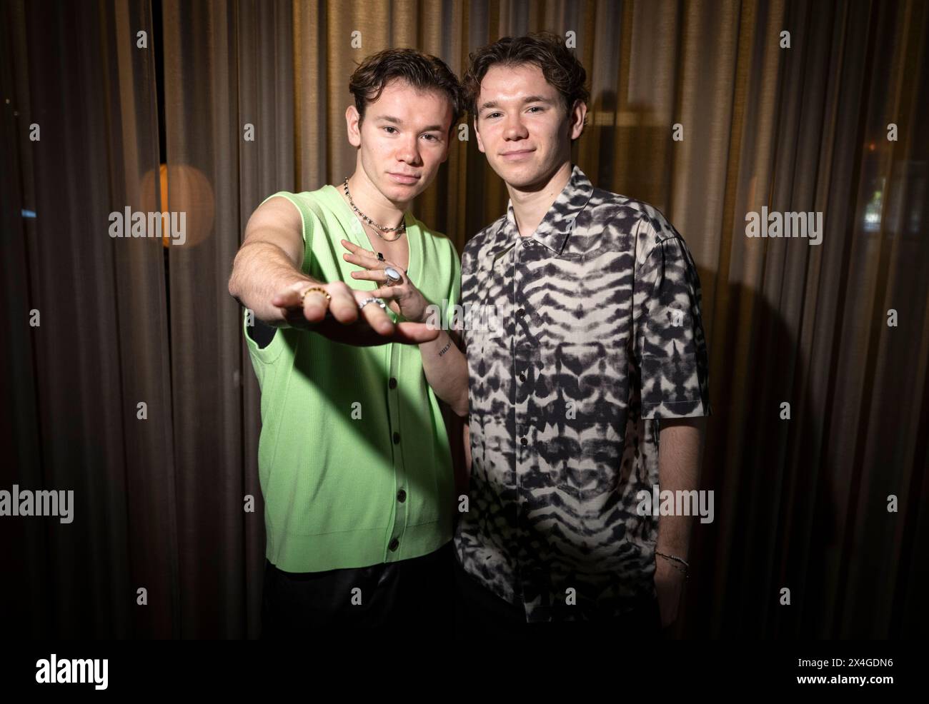 Marcus & Martinus am Kanal in Malmö am Freitag vor dem Eurovision Song ...