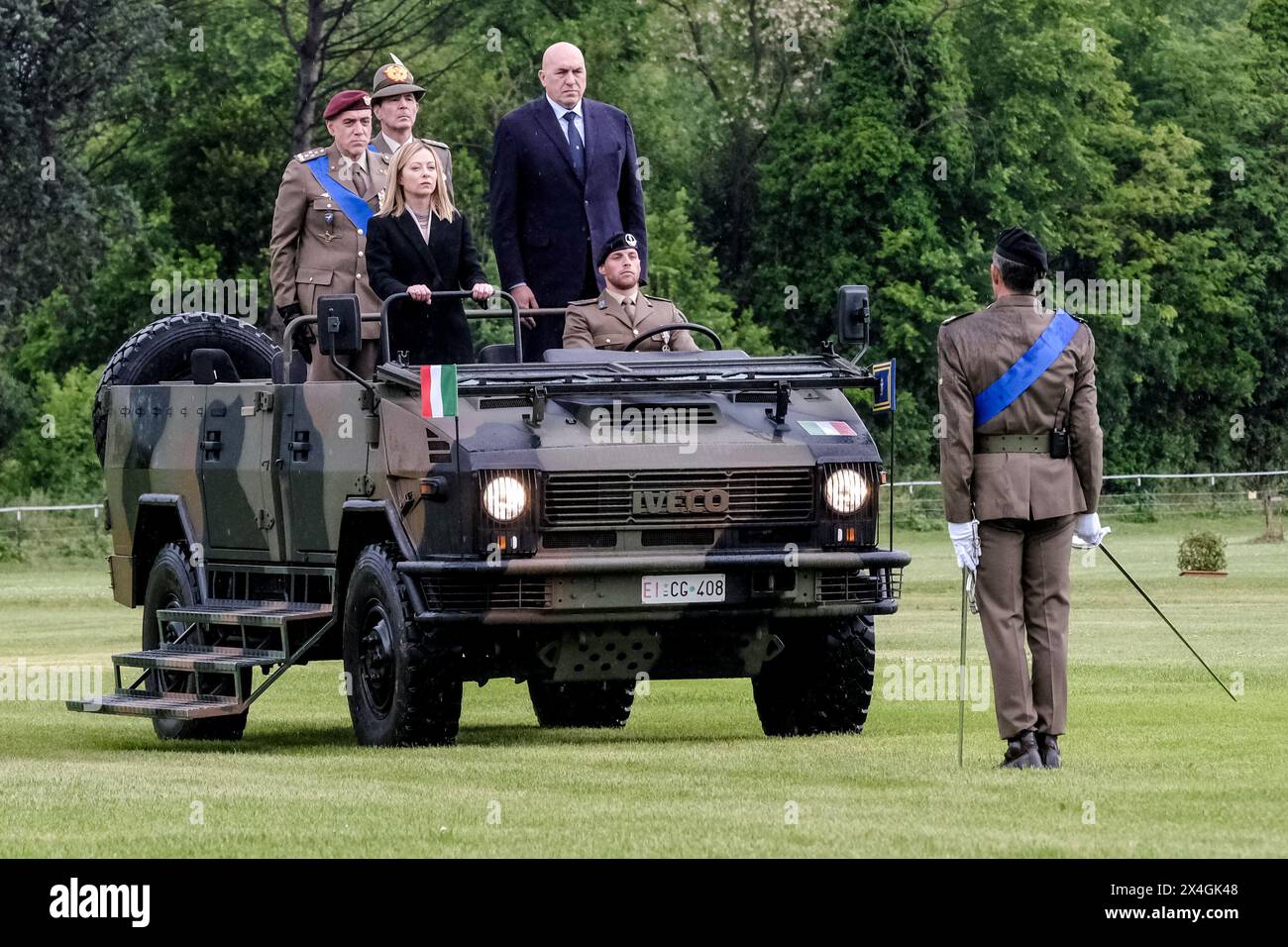 Roma, Italien. Mai 2024. IL Ministro della Difesa Guido Crosetto, il Presidente del Consiglio ...