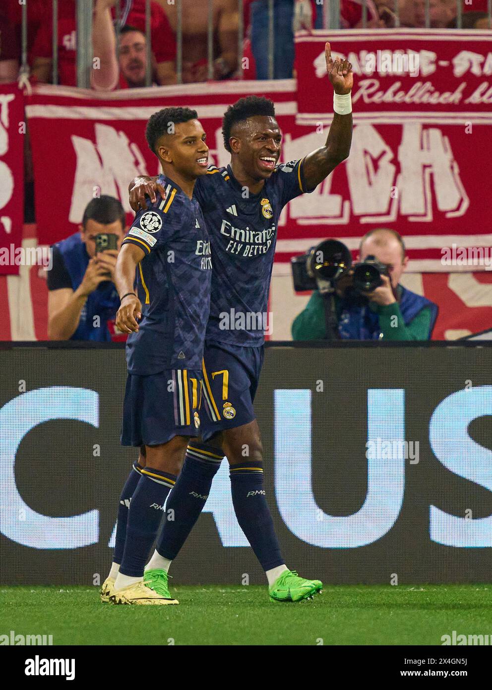 Vinicius Junior, Real Madrid 7 Treffer, Schießtor, Tor, Treffer, Torschuss, 0-1 feiert sein Tor ...