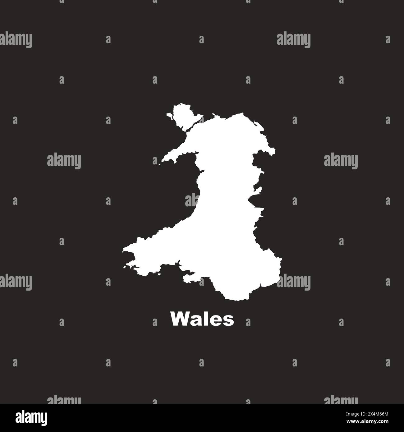 Wales map Stock-Vektorgrafiken kaufen - Alamy