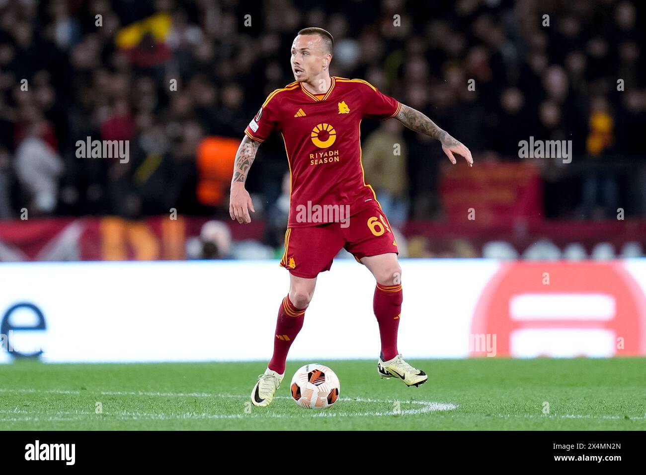 Rom, Italien. Mai 2024. Angelino von AS Roma im Halbfinale der UEFA ...