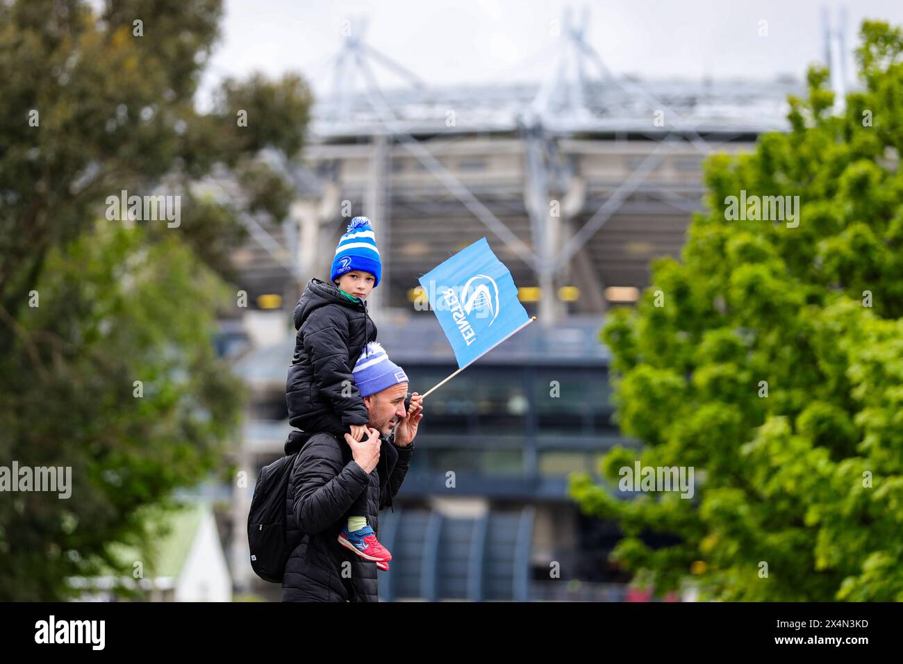 Dublin, Irland. Mai 2024. Fans vor dem Investec Champions Cup ...