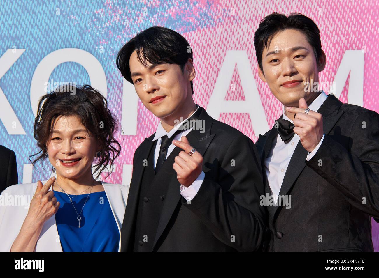 Yokohama, Japan. Mai 2024. (L-R)die koreanischen Schauspieler Gil Hae ...