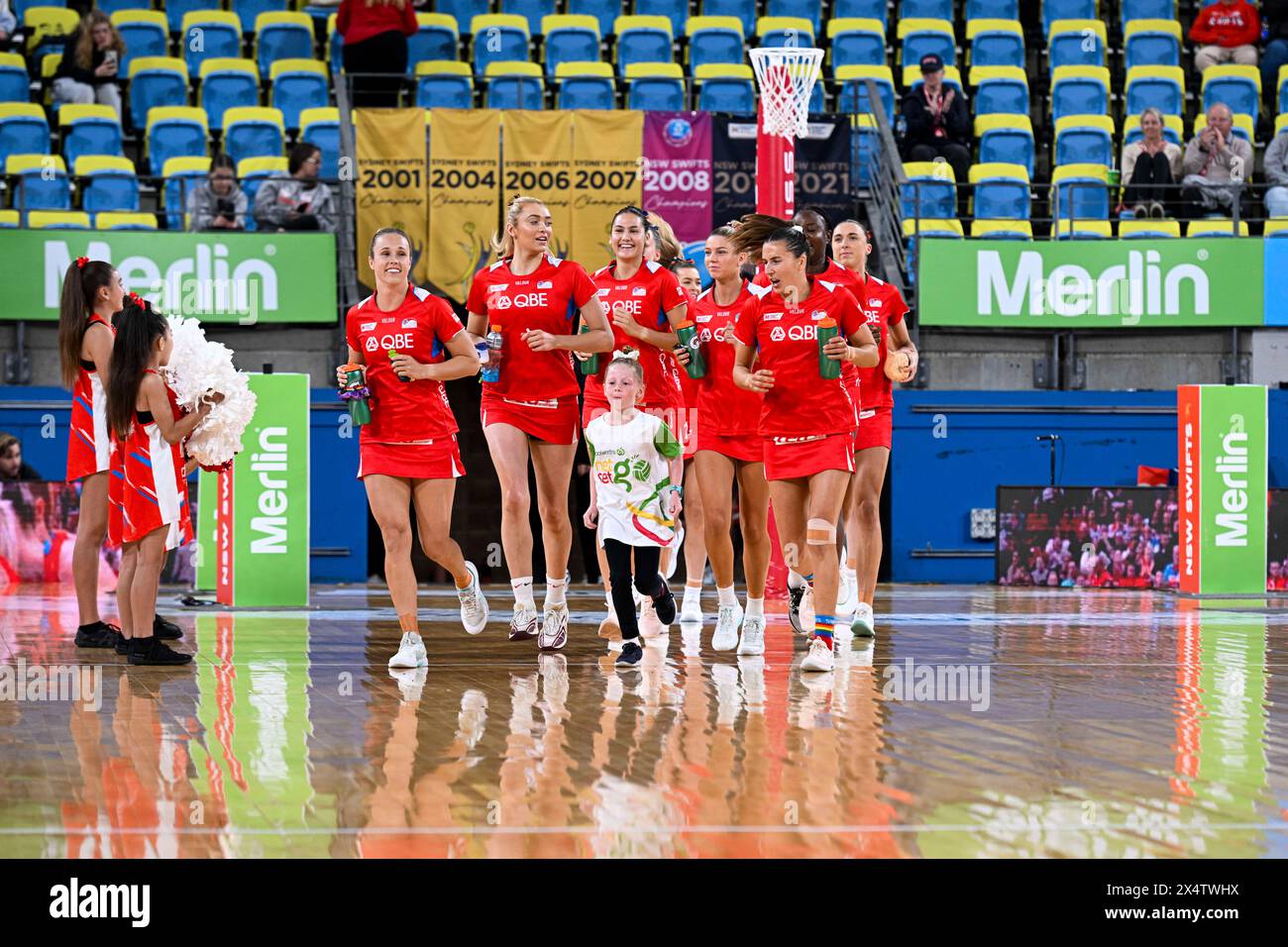 5. Mai 2024; Ken Rosewall Arena, Sydney, NSW, Australien: Suncorp Super ...