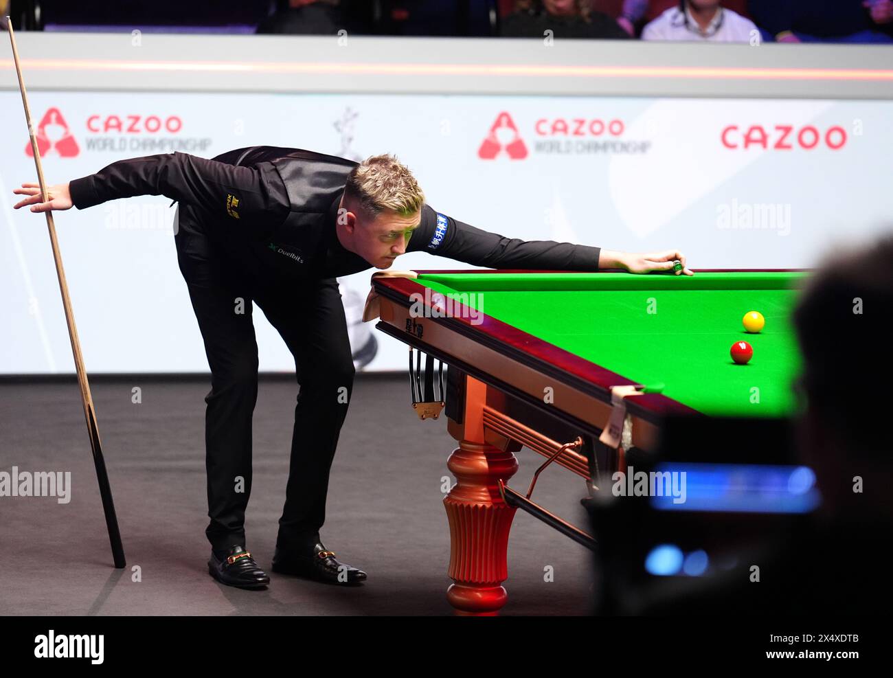 Kyren Wilson im Finale der Cazoo World Snooker Championship 2024 im ...