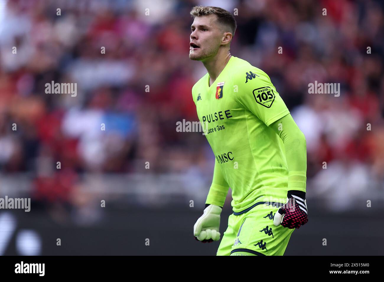 Mailand, Italien. Mai 2024. Josep Martinez von Genua CFC sieht beim ...