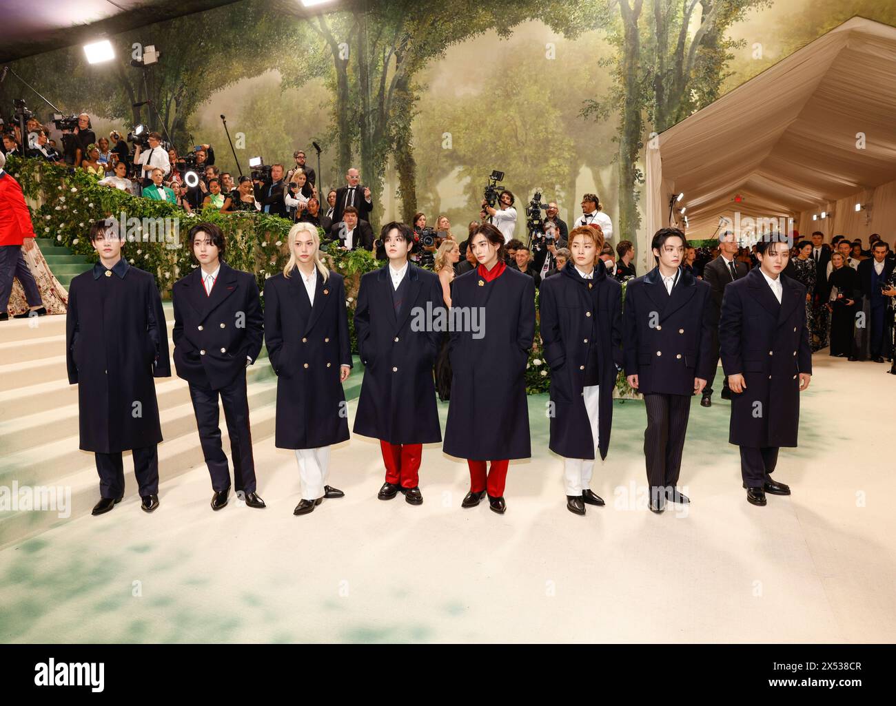 New York, Usa. Mai 2024. Bang Chan, Han, Felix, Seungmin, Hyunjin, I. N ...